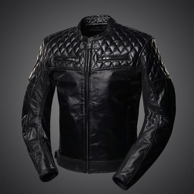 4SR Scrambler Petroleum II Men's Leather Motorcycle Jacket | Premium ...
