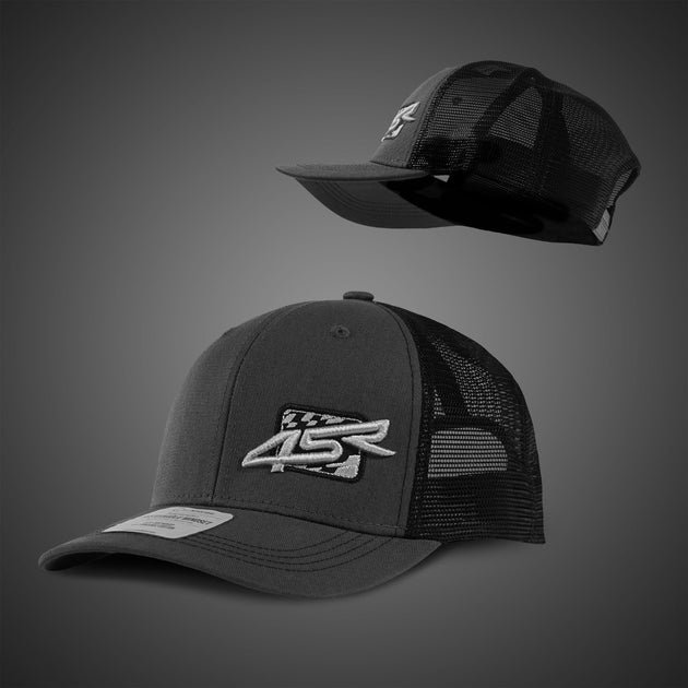 4SR Grey Badge Cap | Eco-Friendly Snapback with 3D Logo – 4SR AUSTRALIA