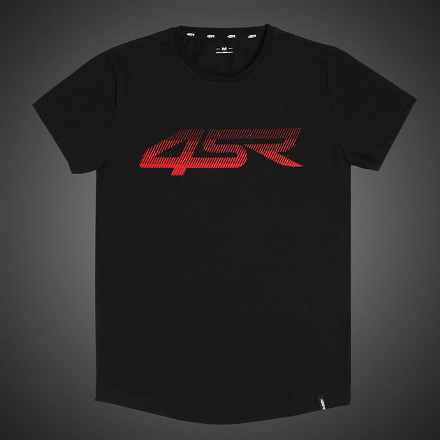 4SR T-Shirt Lines Black – 4SR AUSTRALIA
