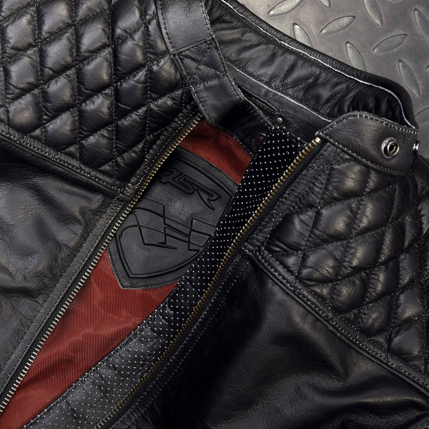 4SR Scrambler Lady Petroleum | Stylish Leather Motorcycle Jacket – 4SR ...