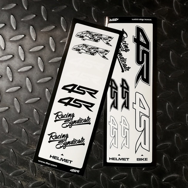 4SR Sticker Pack – 2 Sheets with 15 Individual Stickers | Black & White ...
